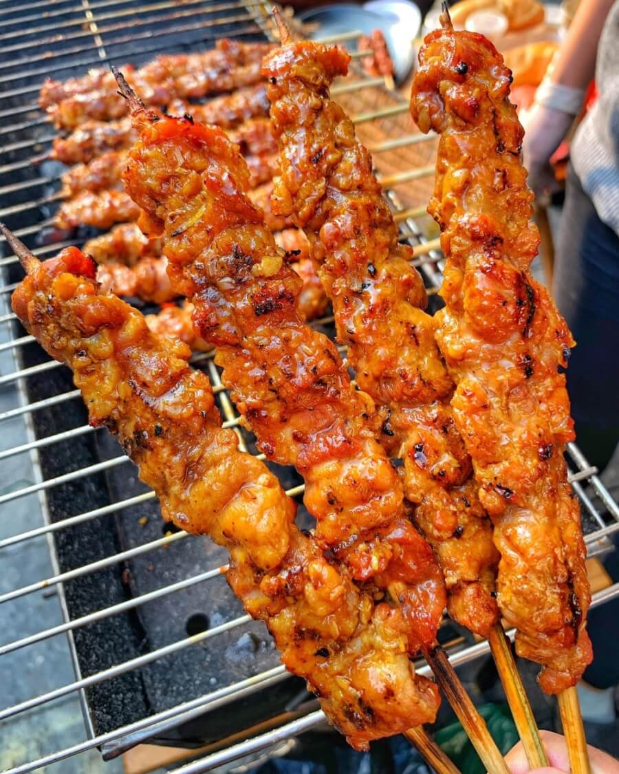 Thịt xiên nướng Hà Nội - Càn quét 15 quán thơm ngon quên sầu